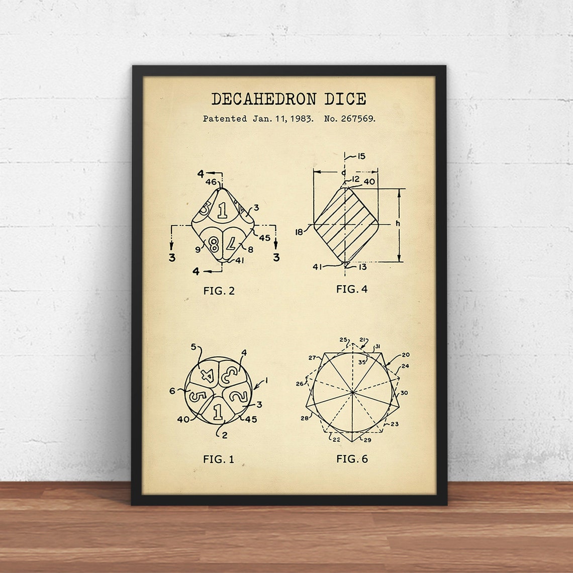 D10 Dice, 10 Sided Decahedron Die, Dnd Dice, Dungeons and Dragons ...