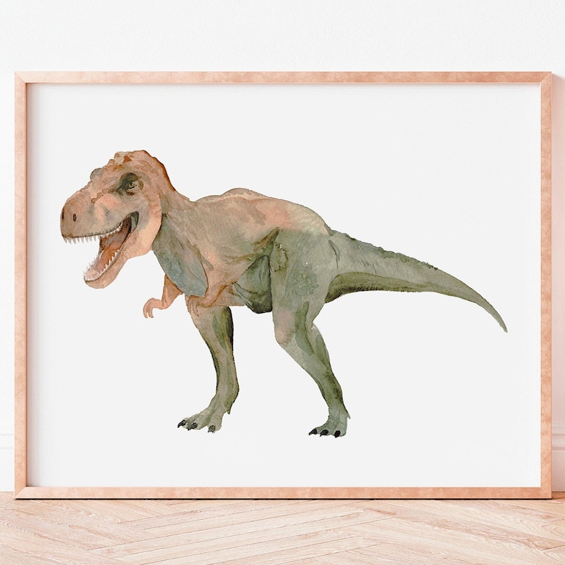 T Rex Painting - Etsy