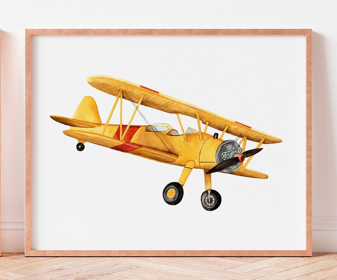 Classic Plane Prints, Wall Decor, Planes Nursery Theme, Vintage Plane ...