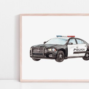 Police Car Painting, Emergency Vehicle Art, Police Car Art, Emergency ...