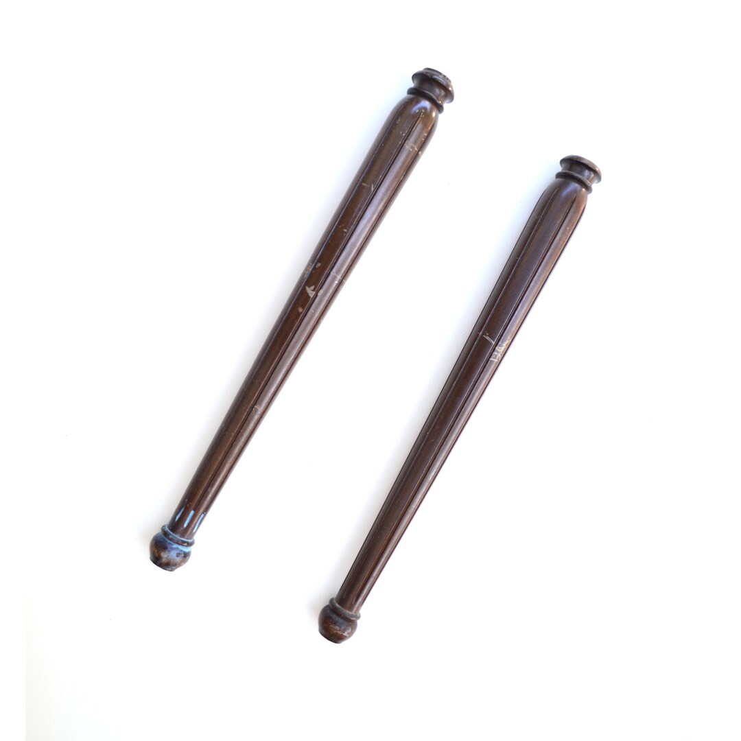 Vintage Antique Wood Pair Furniture Empire Style Salvage Table Leg 25 ...