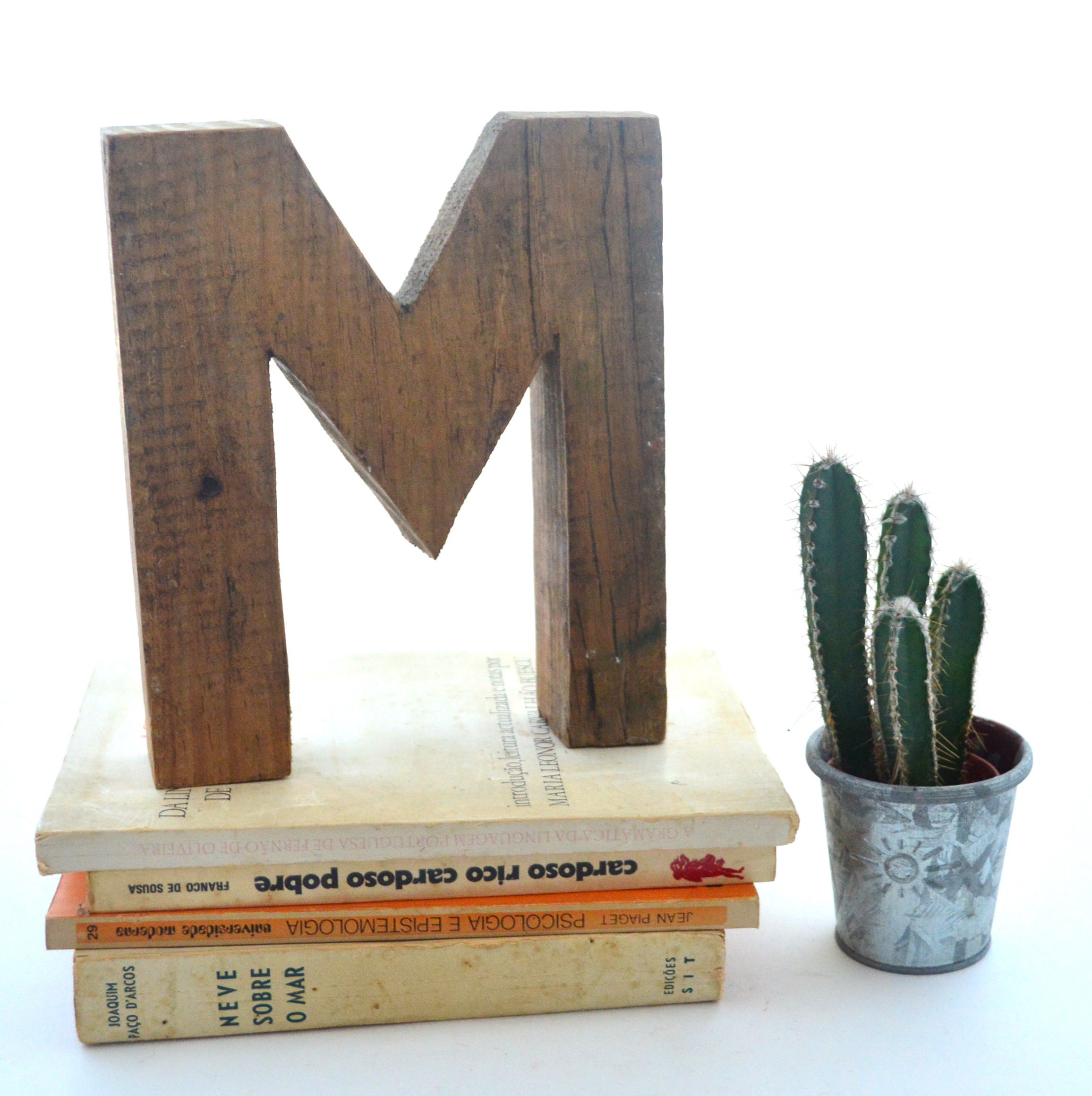 Antique Vintage Style Letter Sign / Solid Wood / Handmade ...