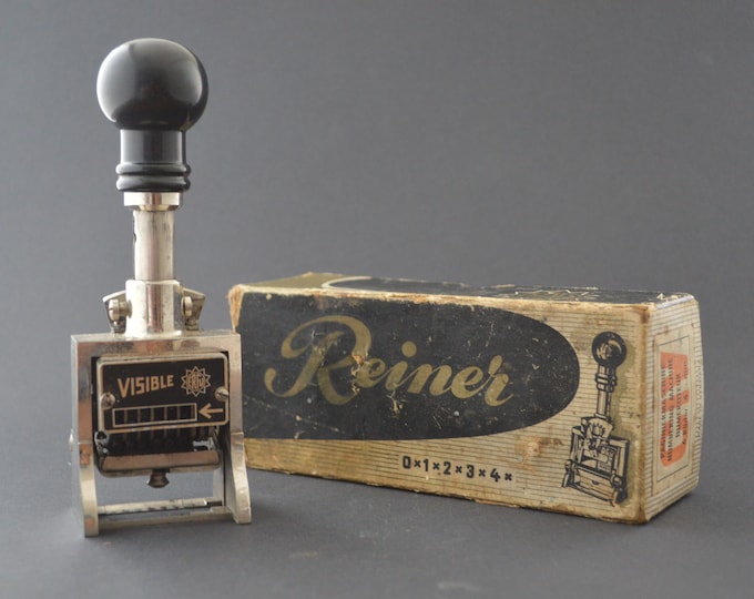 Vintage Antique Reiner NUMBERING STAMP Stamper Office Supplies ...