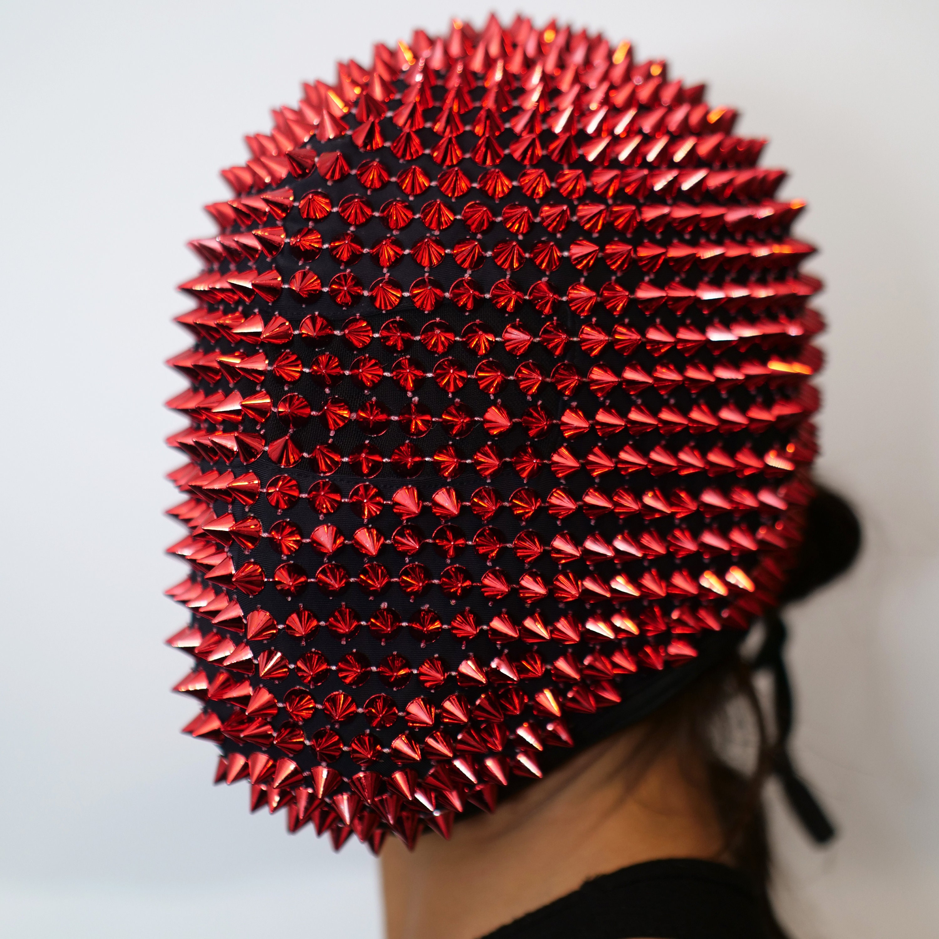 Studded Spikes Full Face Jewel Margiela Mask Halloween EDM | Etsy