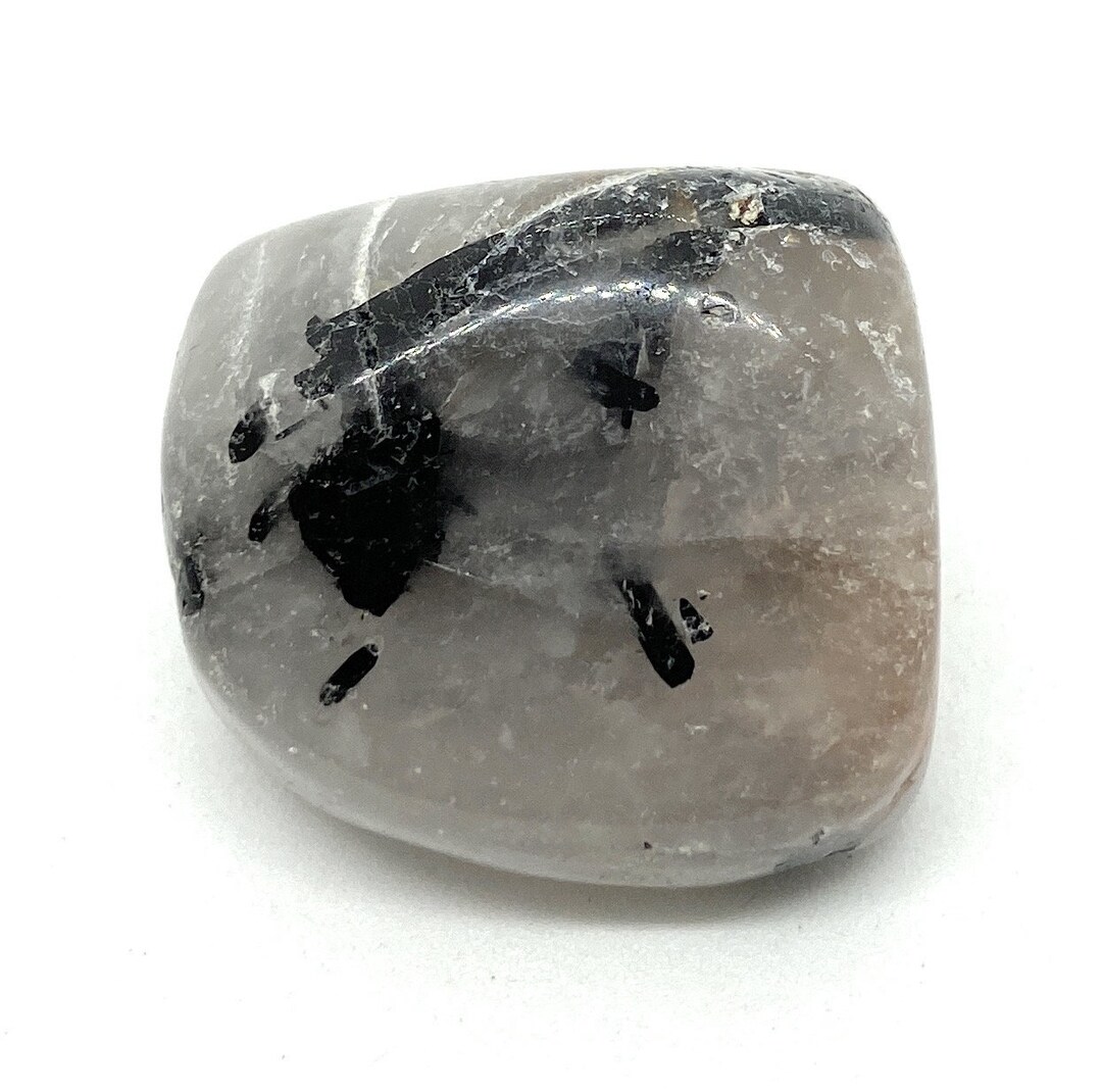 Tourmalinated Quartz Large Tumbled Stone - Etsy