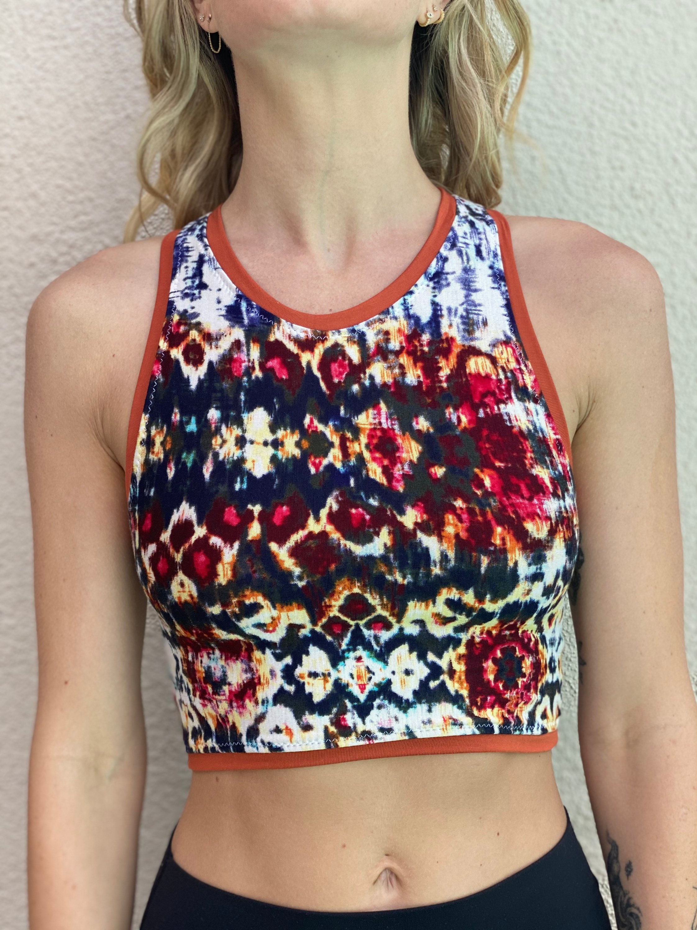 Orange Kaleidoscope Racerback Tank - Etsy UK