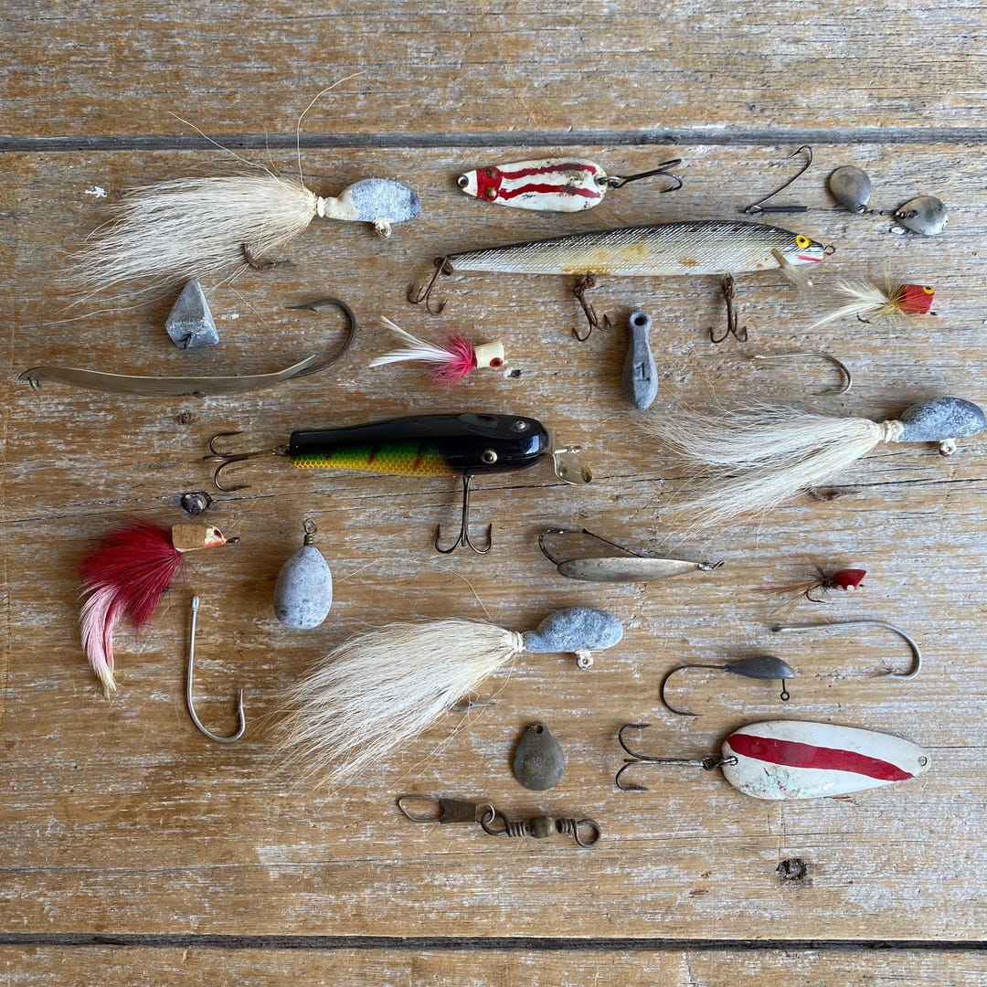 Collection of American Fishing Lures and Hooks - Etsy