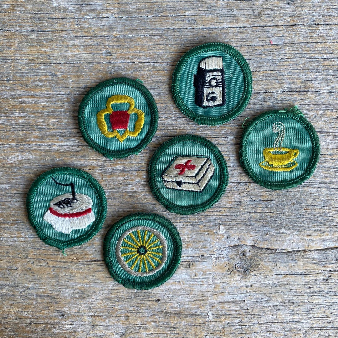 6 Girls Scout Badges - Etsy