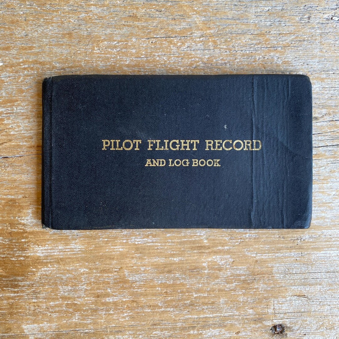 Pilot Flight Record and Log Book - Etsy