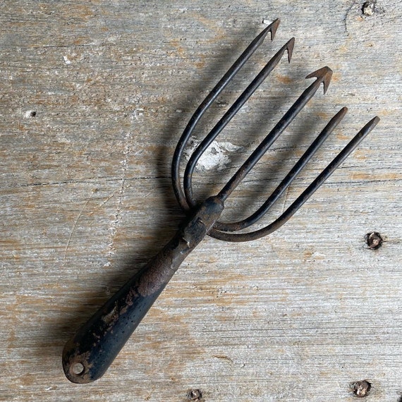 Large Hand Forged Iron Eel Fork/spear Sourced in Maine USA | Etsy