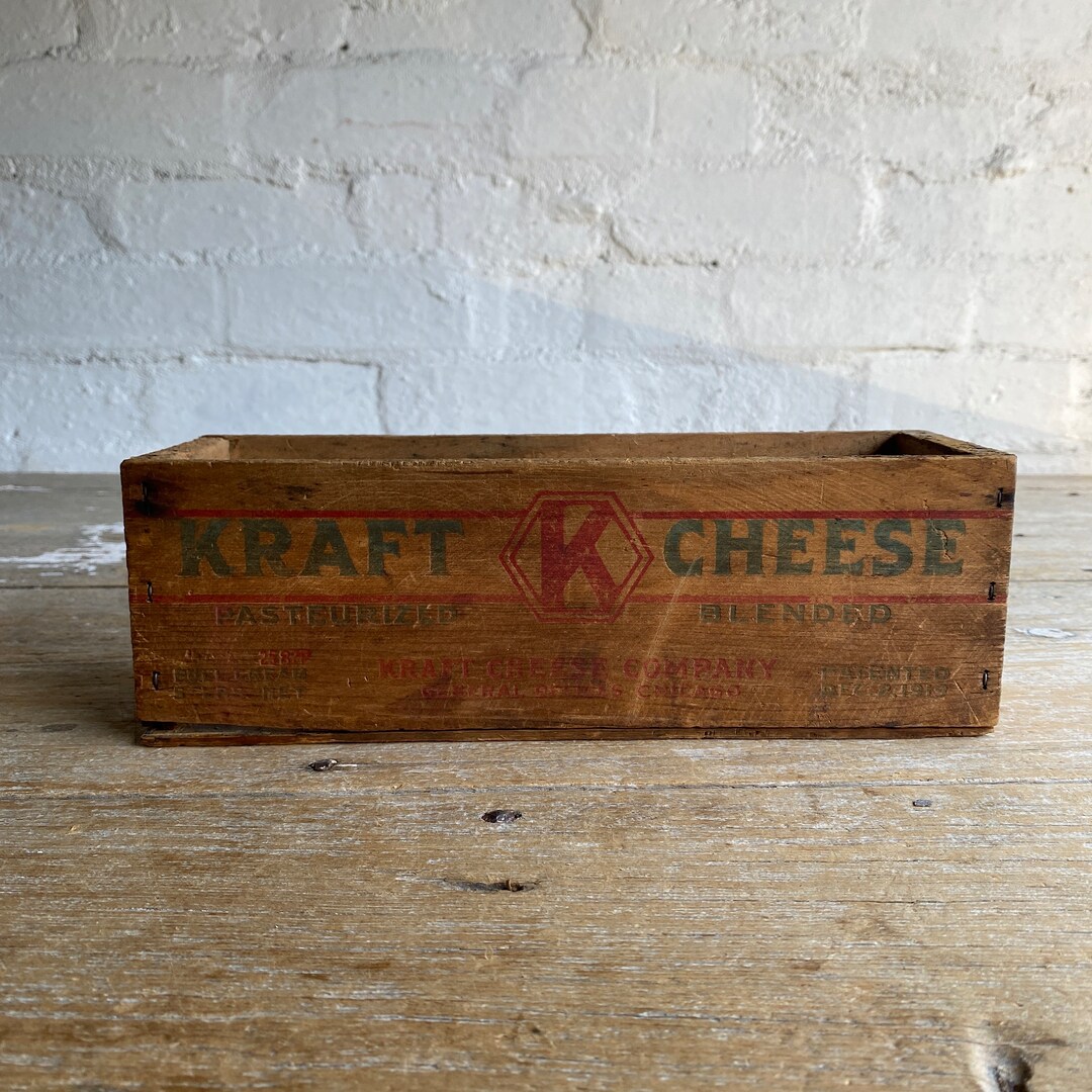 Vintage Kraft Cheese Timber Crate, 1940s Advertising - Etsy