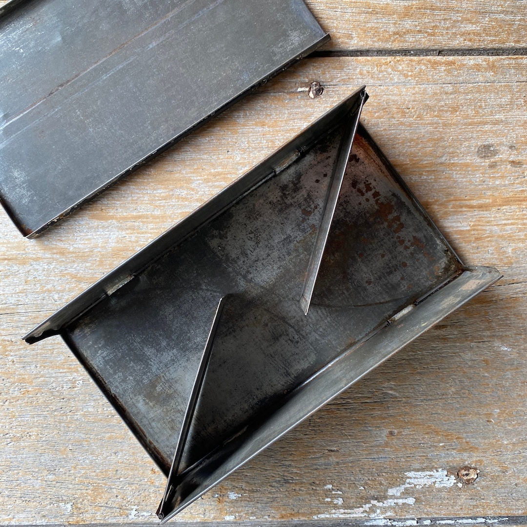 Vintage Painted Metal Folding Lunch Box, Early 1900's - Etsy