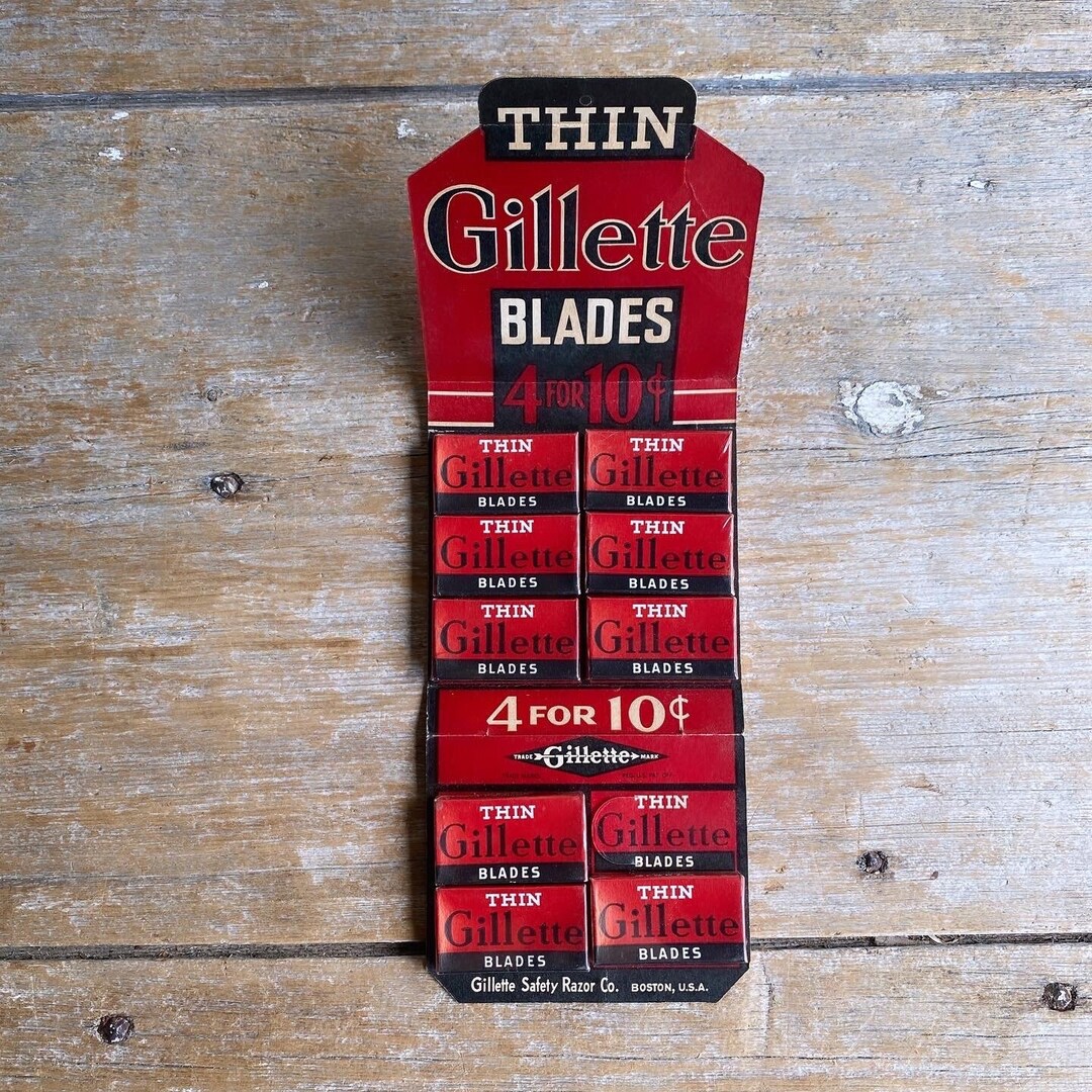Gillette Store Counter Top Display - Etsy