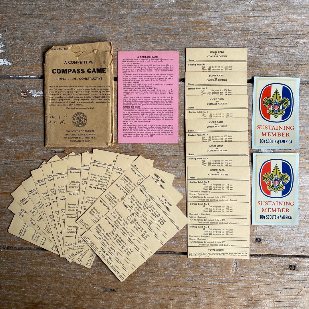Compass Game - Boy Scouts - Etsy