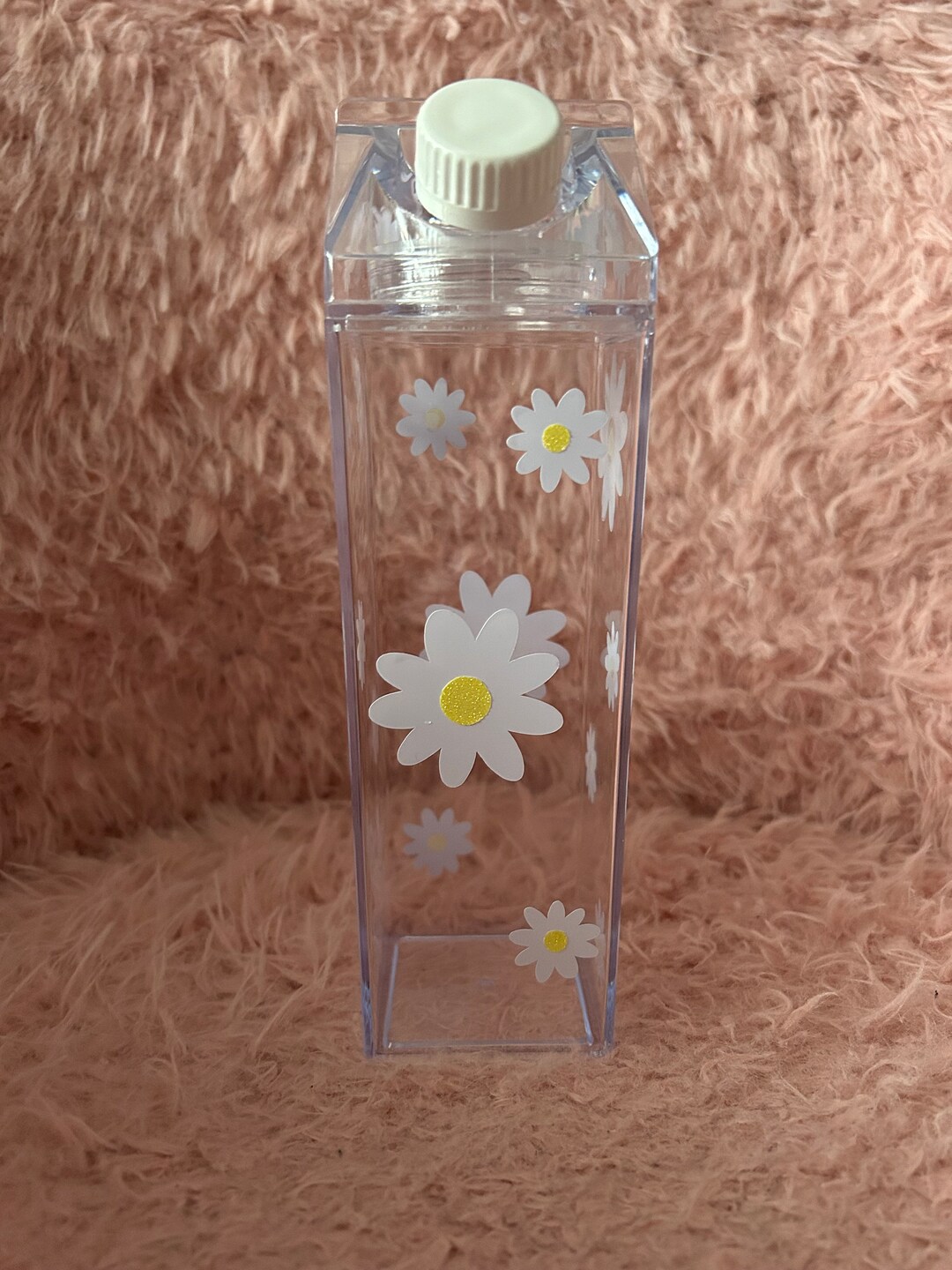Daisy Milk Carton, 500ml Milk Carton, Floral Drinkware - Etsy