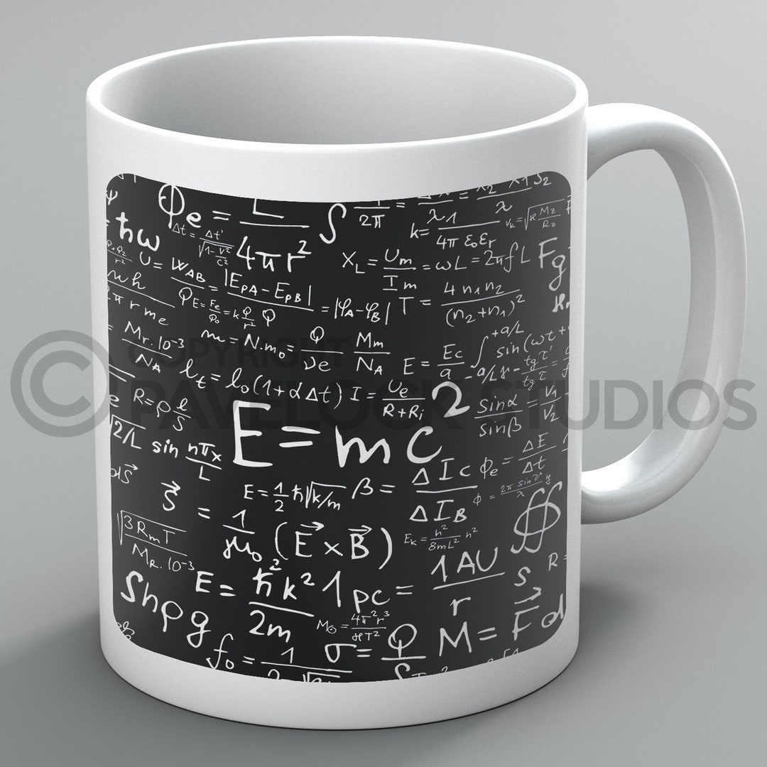 Maths Mug Mugs Equations Sums Formulas Math Mathematics Physics Teacher ...