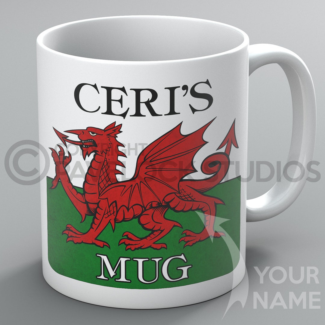 Wales Mug Mugs Name Welsh Flag Cymru Dragon Welshman Cymraeg Cwtch ...