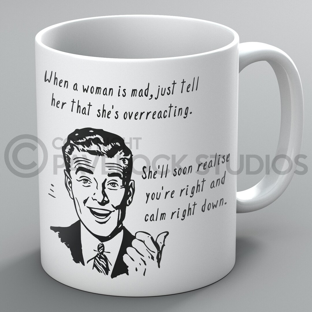 Mad Woman Mug Mugs Mood Temper Angry Rage Period Girlfriend Wife Spouse ...