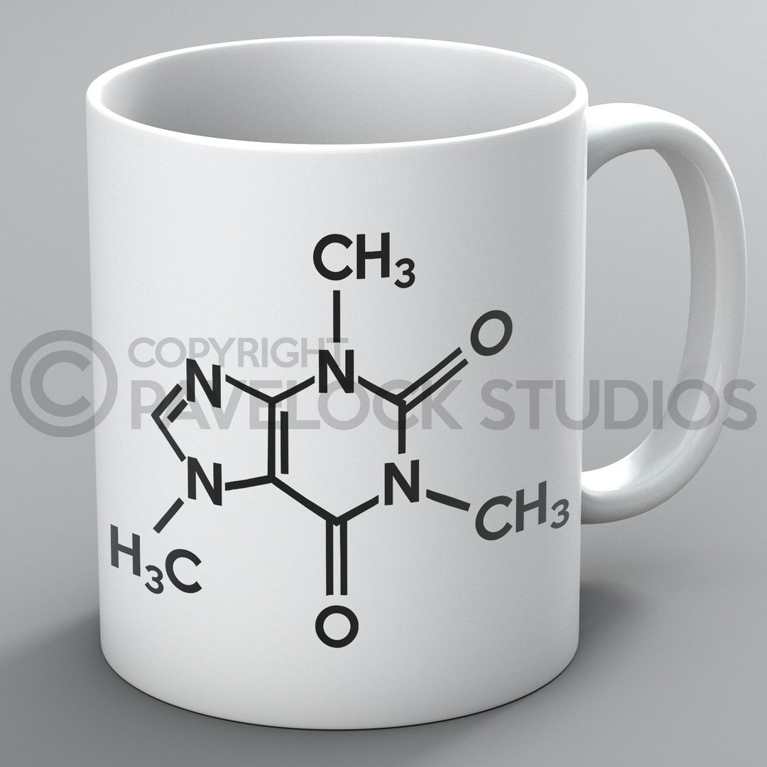 Caffeine Molecule Mug Mugs Coffee Chemistry Science Teacher Student ...