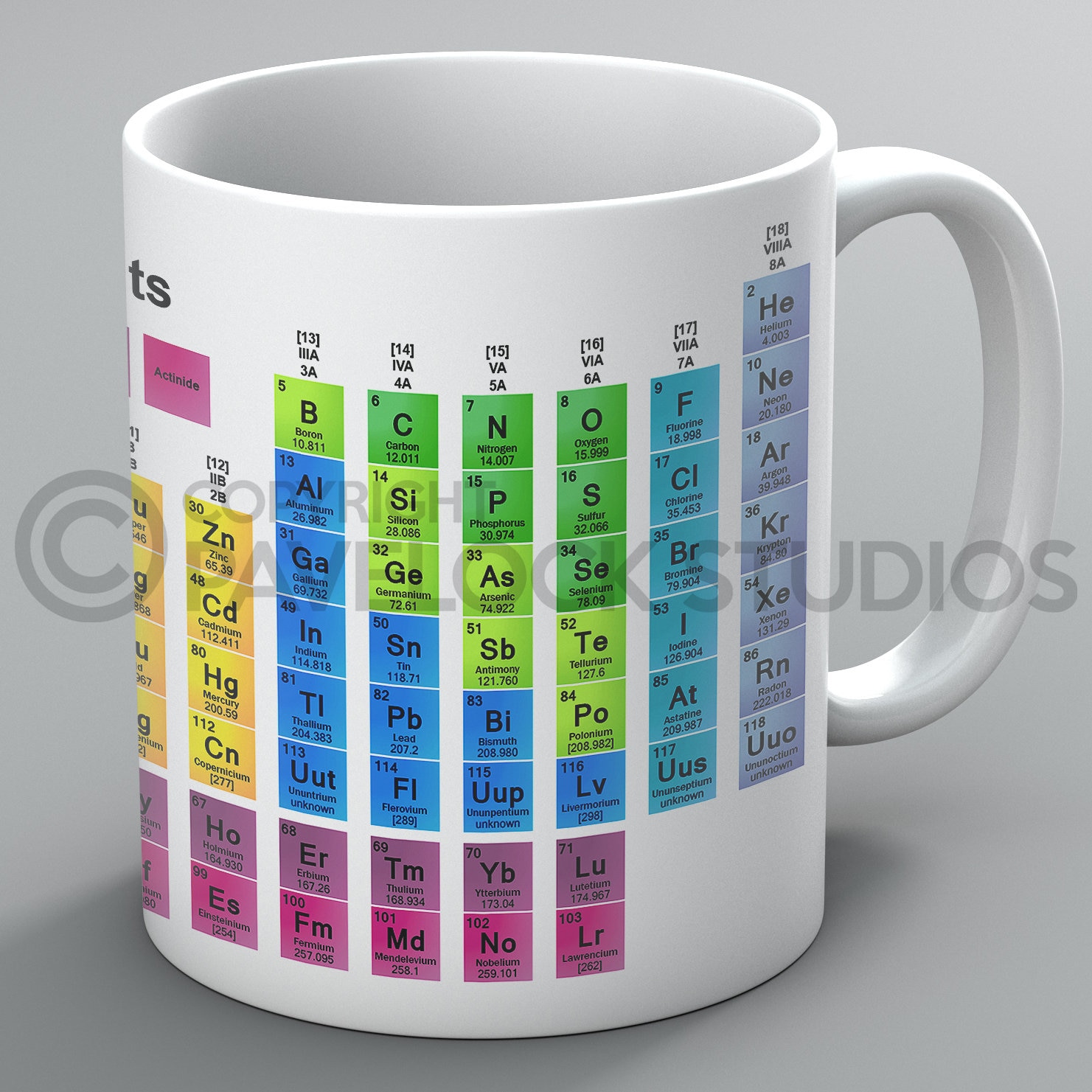 Periodic Table Elements Mug Mugs Science Chemistry Geek Nerd - Etsy