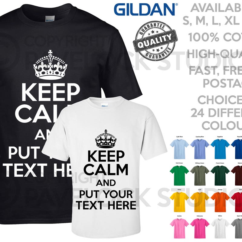 Keep Calm T Shirt - Etsy
