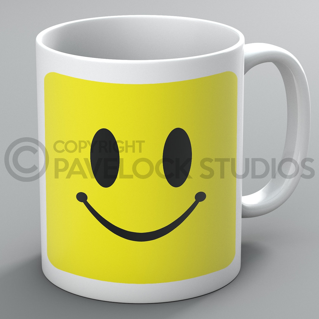 Smiley Face Mug Mugs Smile Happy Faces Emoji Childrens Kids Funny Joke ...
