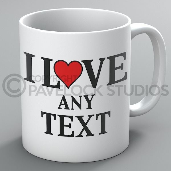 I Love You Mug - Etsy