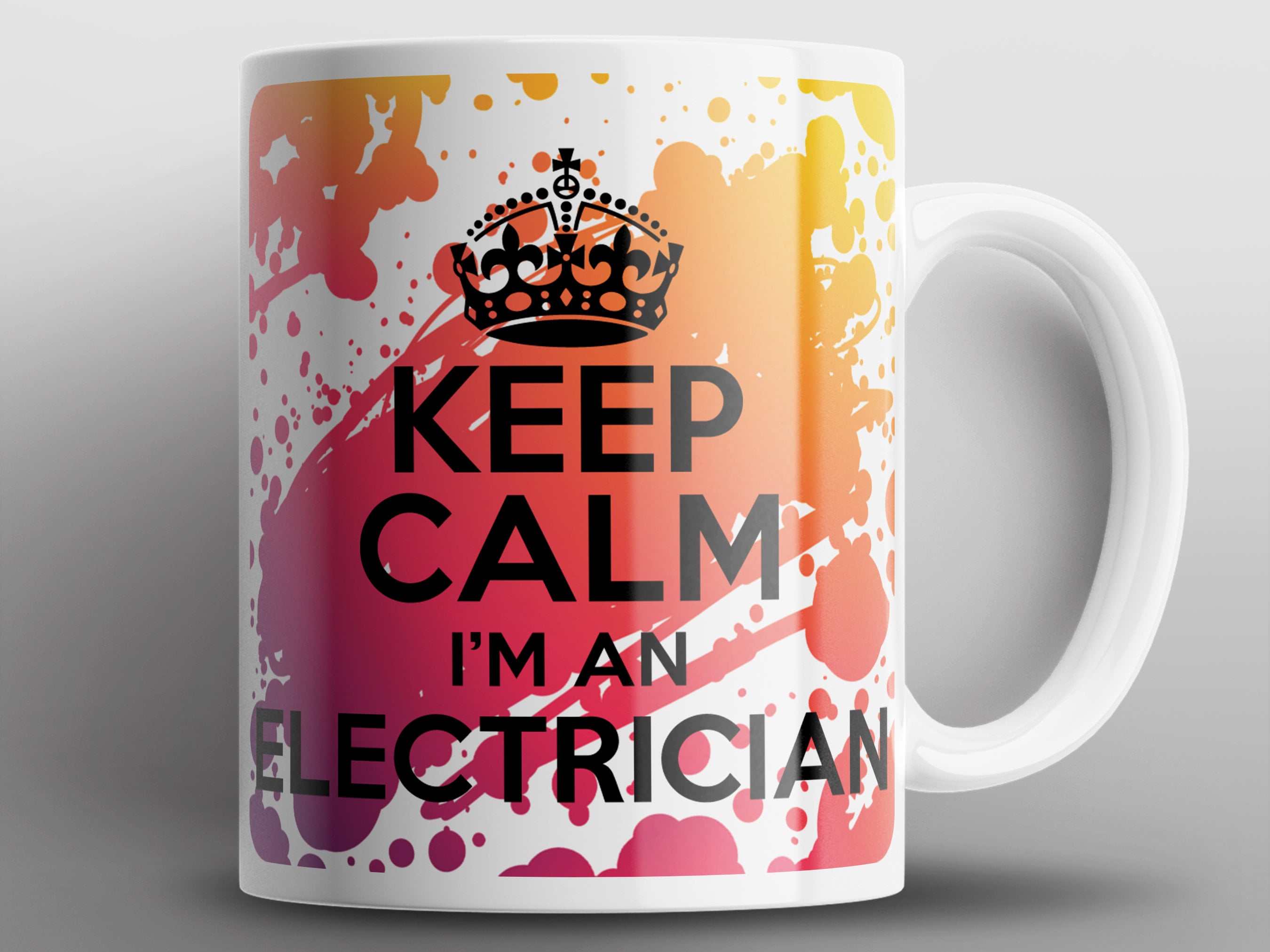 Keep Calm I'm an Electrician Mug Mugs Sparky Electrical Engineer ...