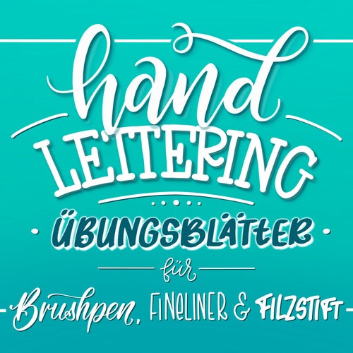 Lettering Practice Pages Beveled Lettering Kit With Procreate | Etsy