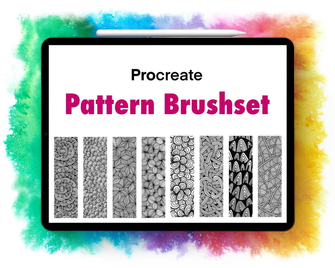 Procreate Brushset: Pattern Collection - 10 Brushes, Seamless Patterns ...