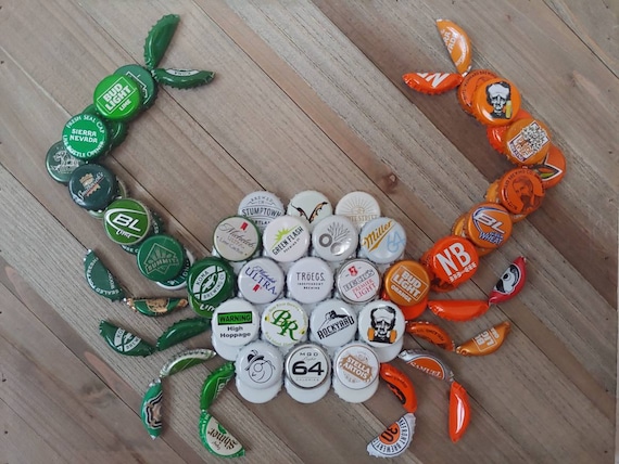 IRISH Flag Beer Bottle Cap Crab | Etsy