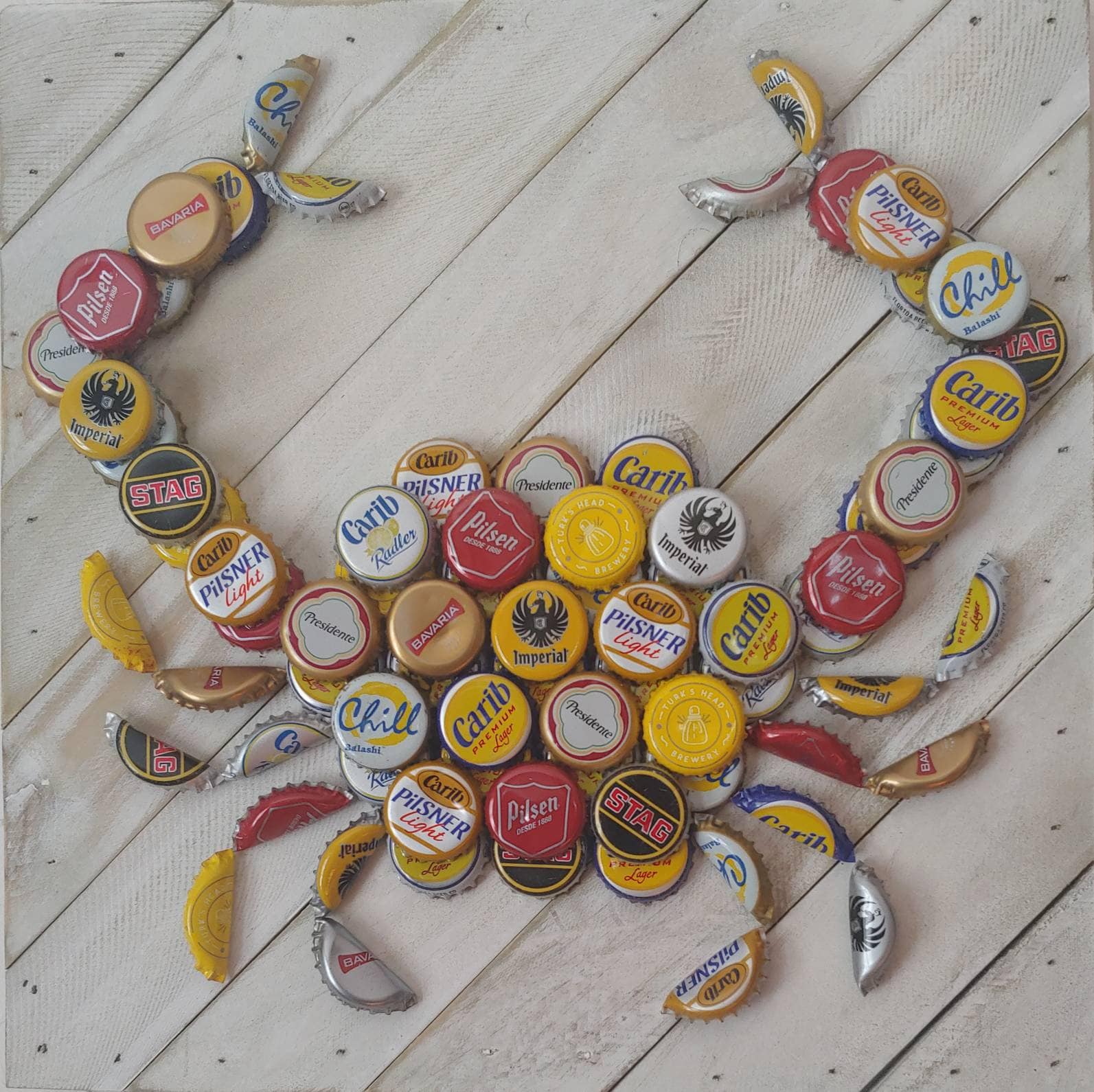 Caribbean Beer Bottle Cap Crab - Etsy