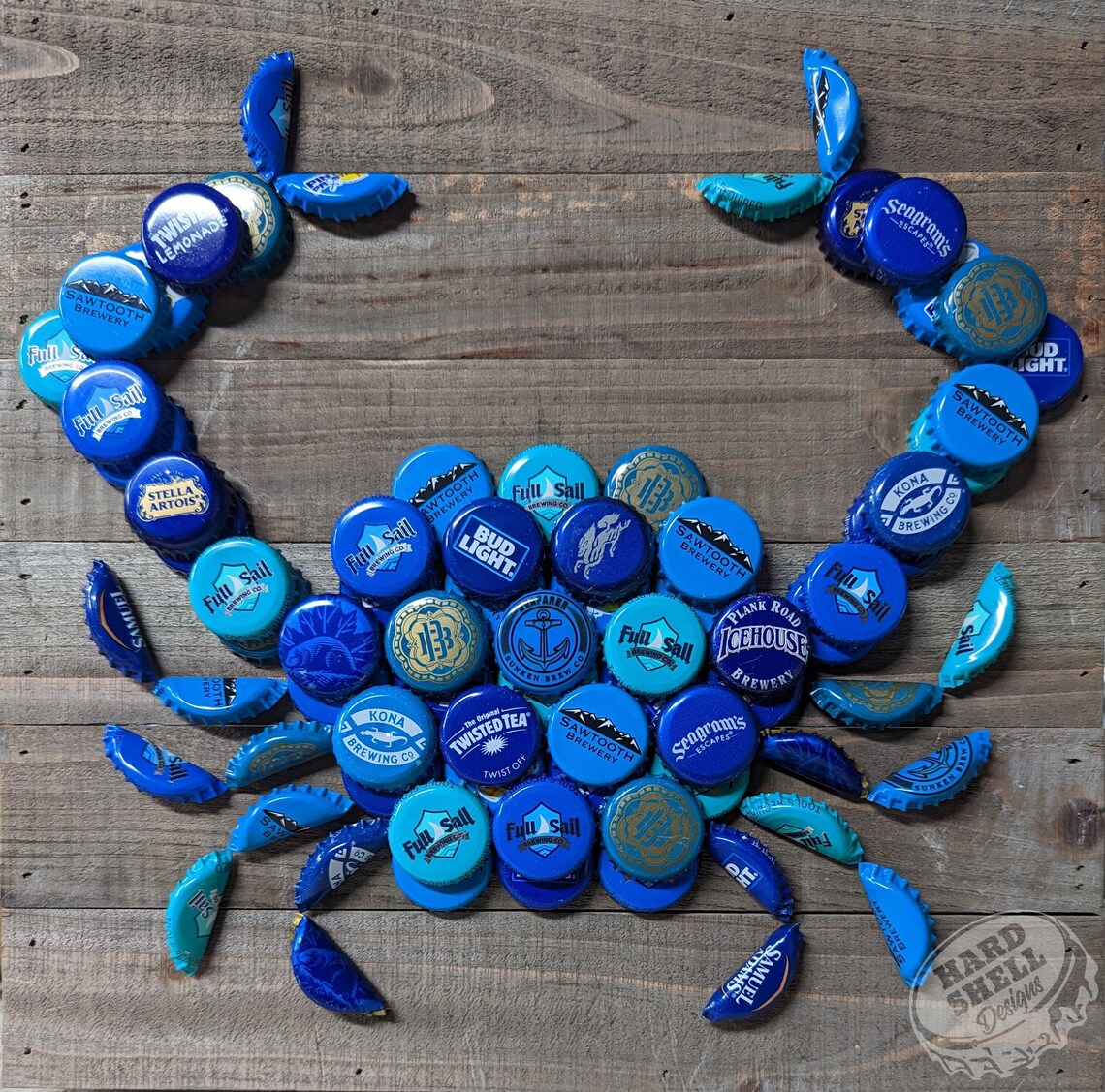Beer Bottle Cap Tropical Blue Crab - Etsy