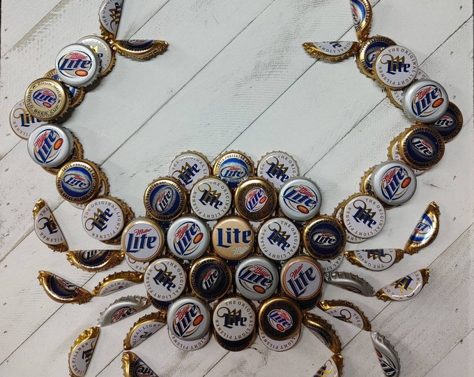 Vintage Miller Lite Beer Bottle Cap Crab - Etsy
