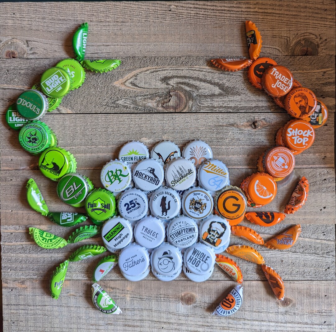 IRISH Flag Beer Bottle Cap Crab - Etsy