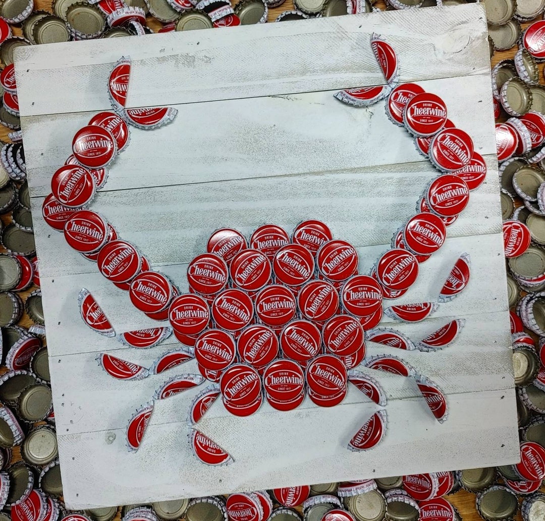 Cheerwine Bottle Cap Crab - Etsy