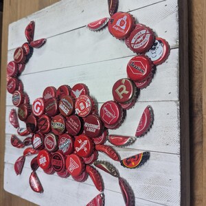RED Beer Bottle Cap Crab Wall Art - Etsy