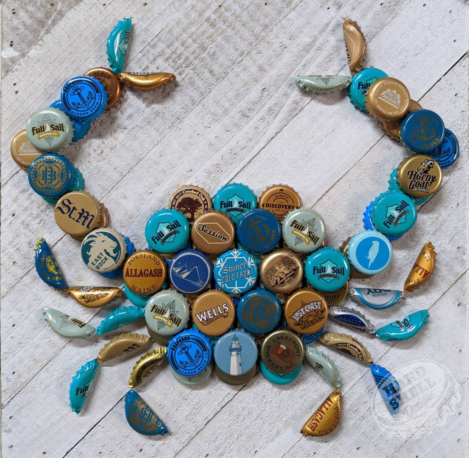 Beer Bottle Cap Tropical Blue Crab - Etsy