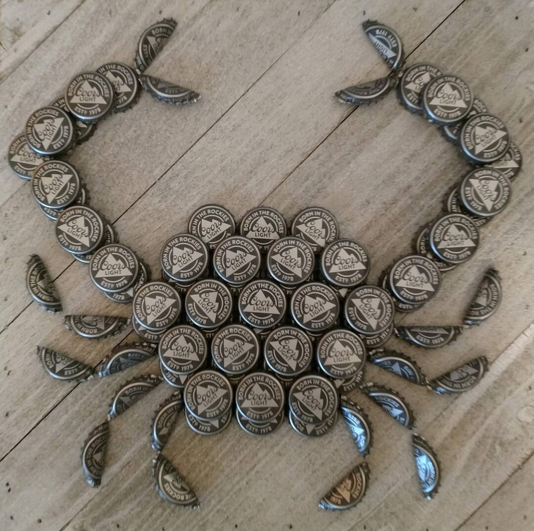 Standard Domestic Beer Bottle Cap Crab Coors Miller Bud - Etsy