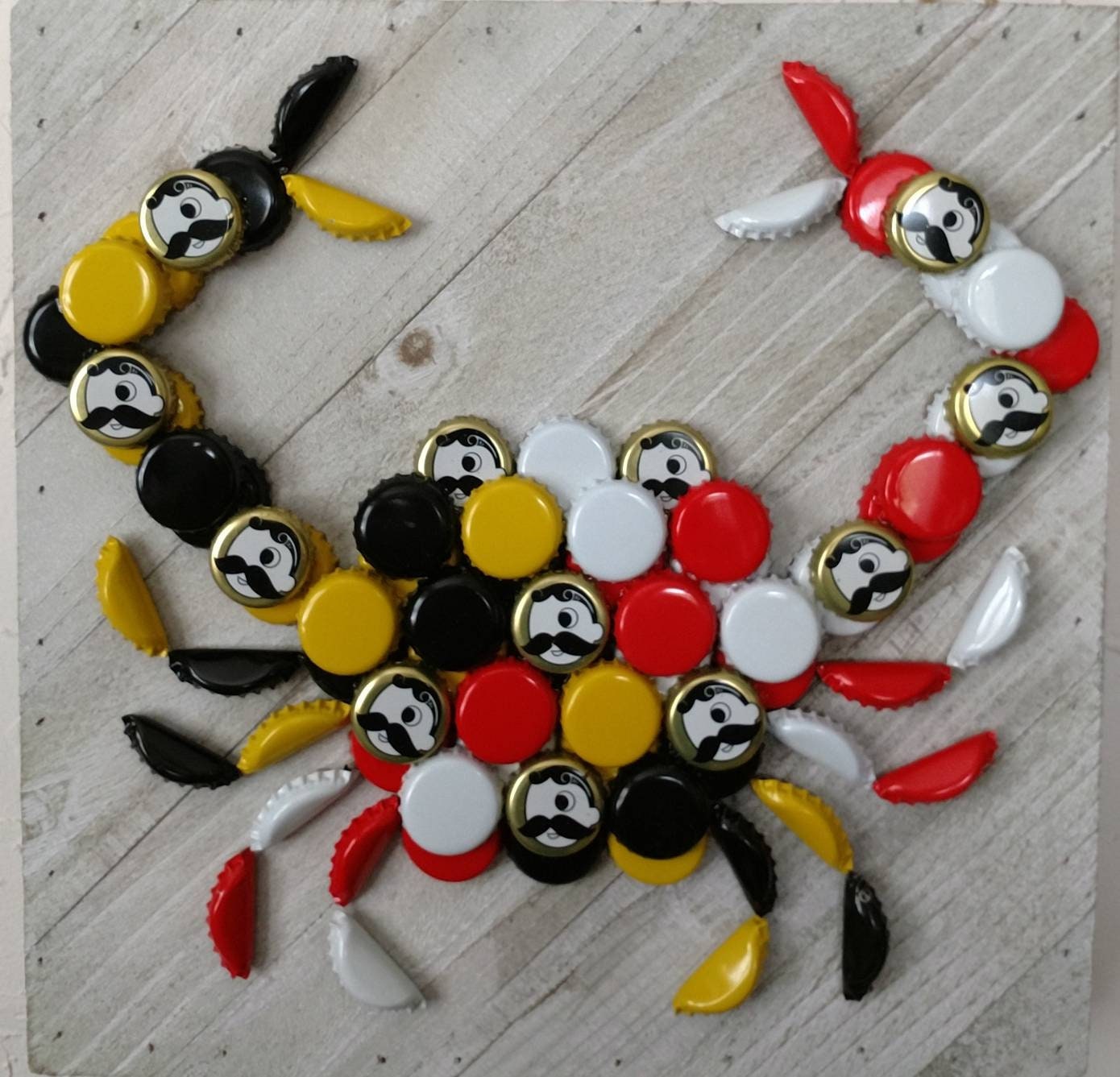 Maryland Flag Natty Boh Themed Beer Bottle Cap Crab Wall Art - Etsy