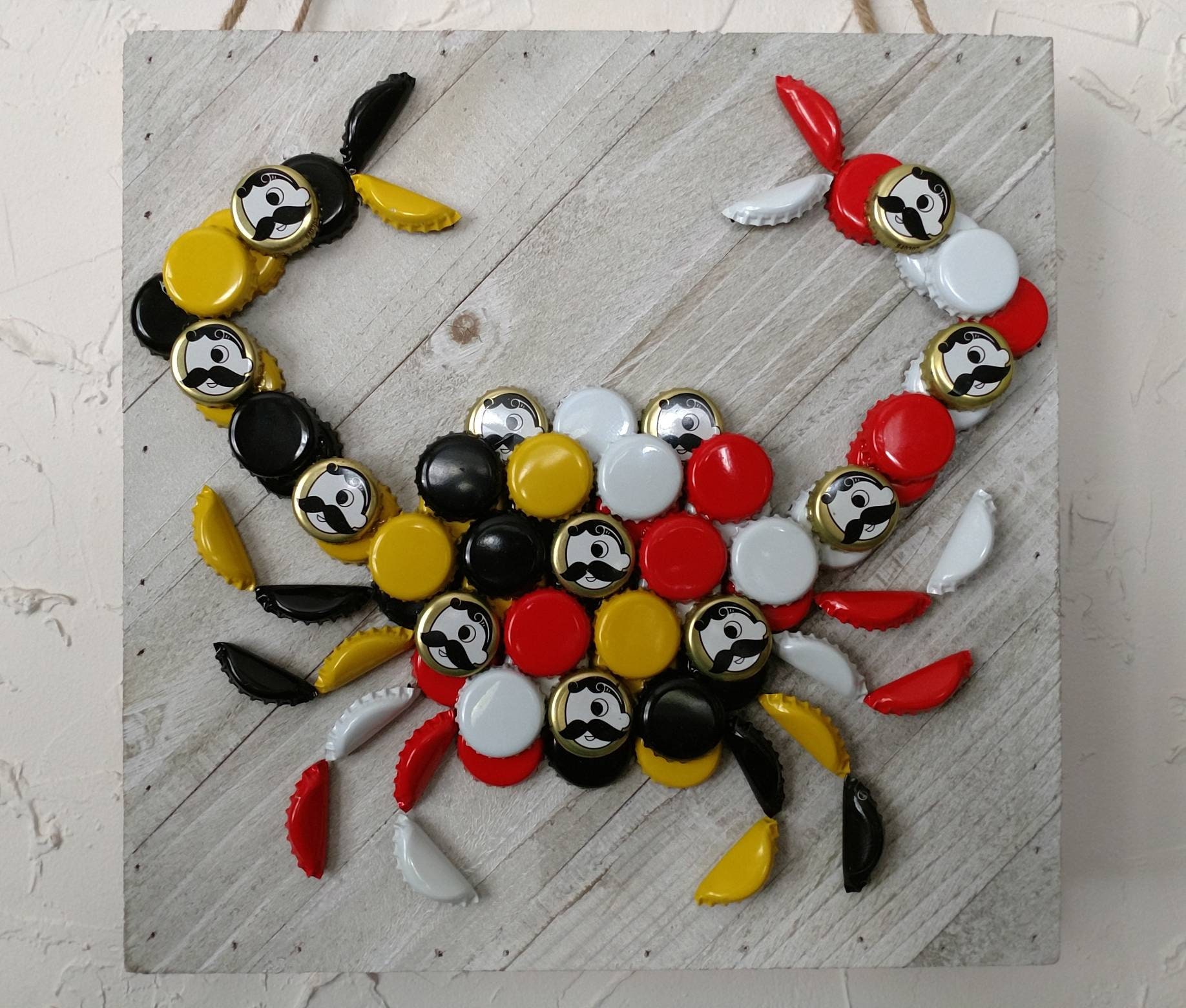 Maryland Flag Natty Boh Themed Beer Bottle Cap Crab Wall Art - Etsy