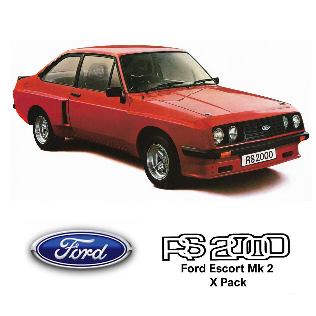 Ford Mk2 Escort RS2000 X Pack 9cm Square Coaster - Etsy