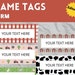 Farm Editable Name Tags, Printable, Easy Classroom Decoration - Etsy