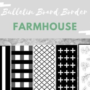 Pastel Pattern Bulletin Board Border, Printable, Easy Classroom ...