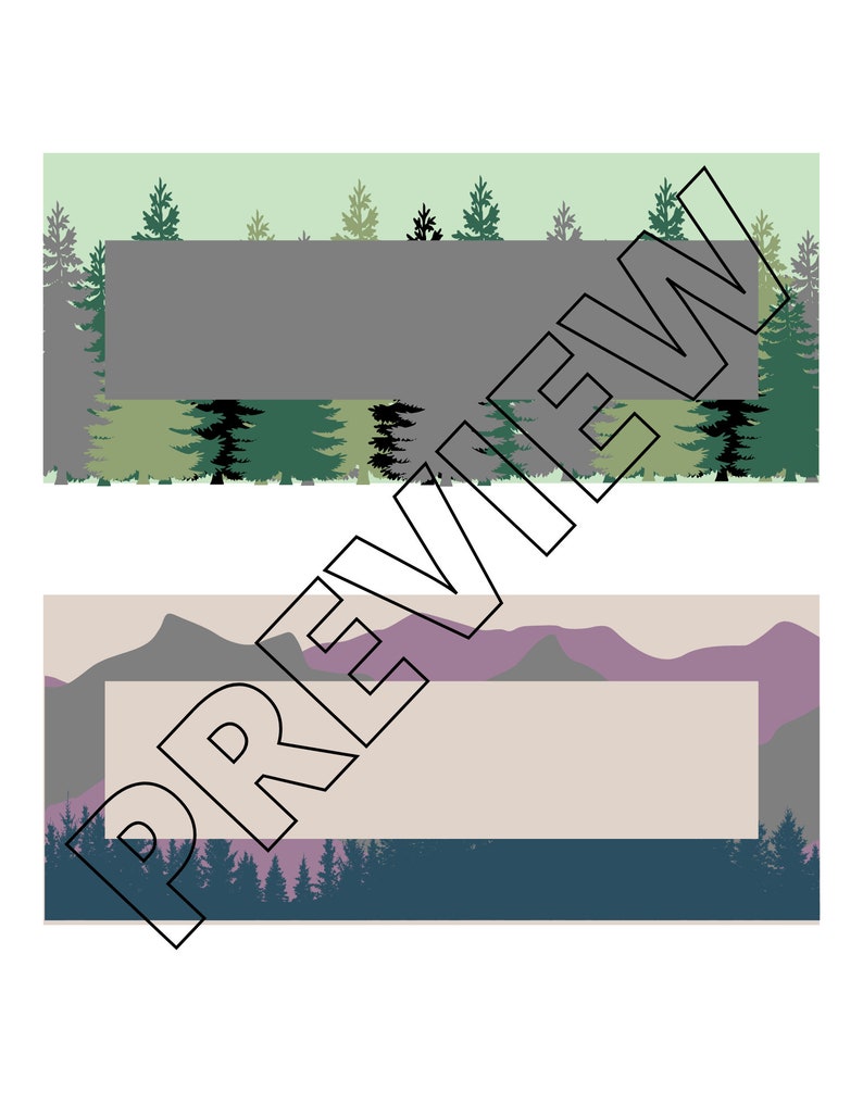 Nature Editable Name Tags, Printable, Easy Classroom Decoration - Etsy