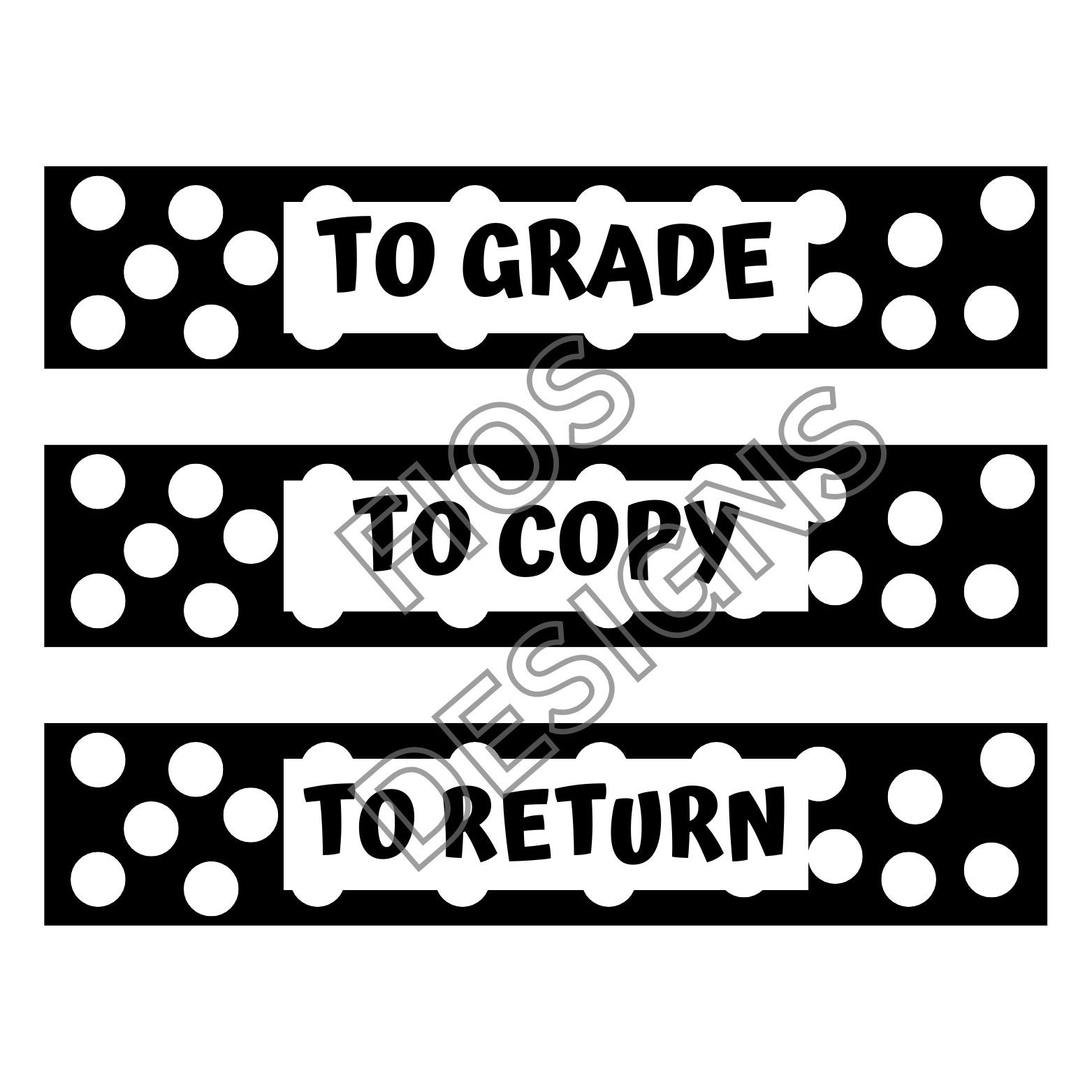 Black and White Doodle Rolling Cart Labels, 10 Drawer Rolling Cart ...