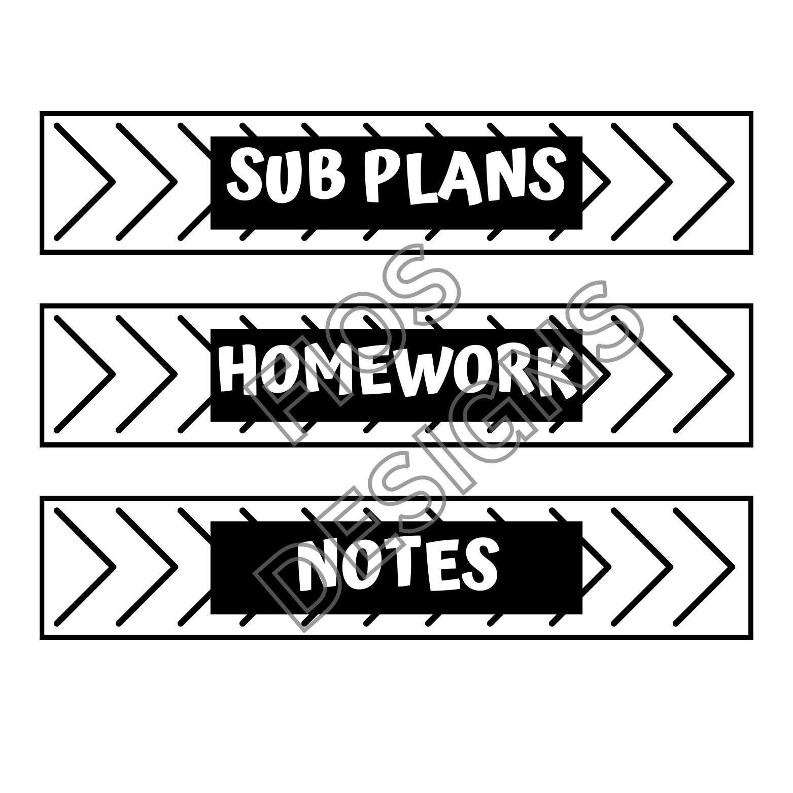 Black and White Doodle Rolling Cart Labels, 10 Drawer Rolling Cart ...