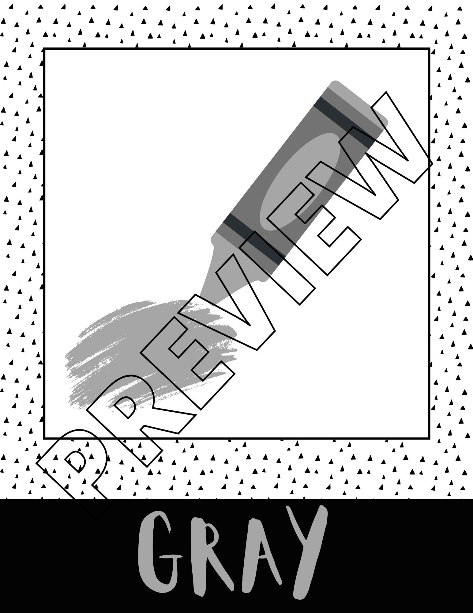 Black and White Doodle Classroom Color Posters, Printable, Easy and Fun ...