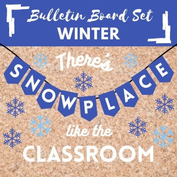 Winter Bulletin Board Set Printable Easy Classroom | Etsy
