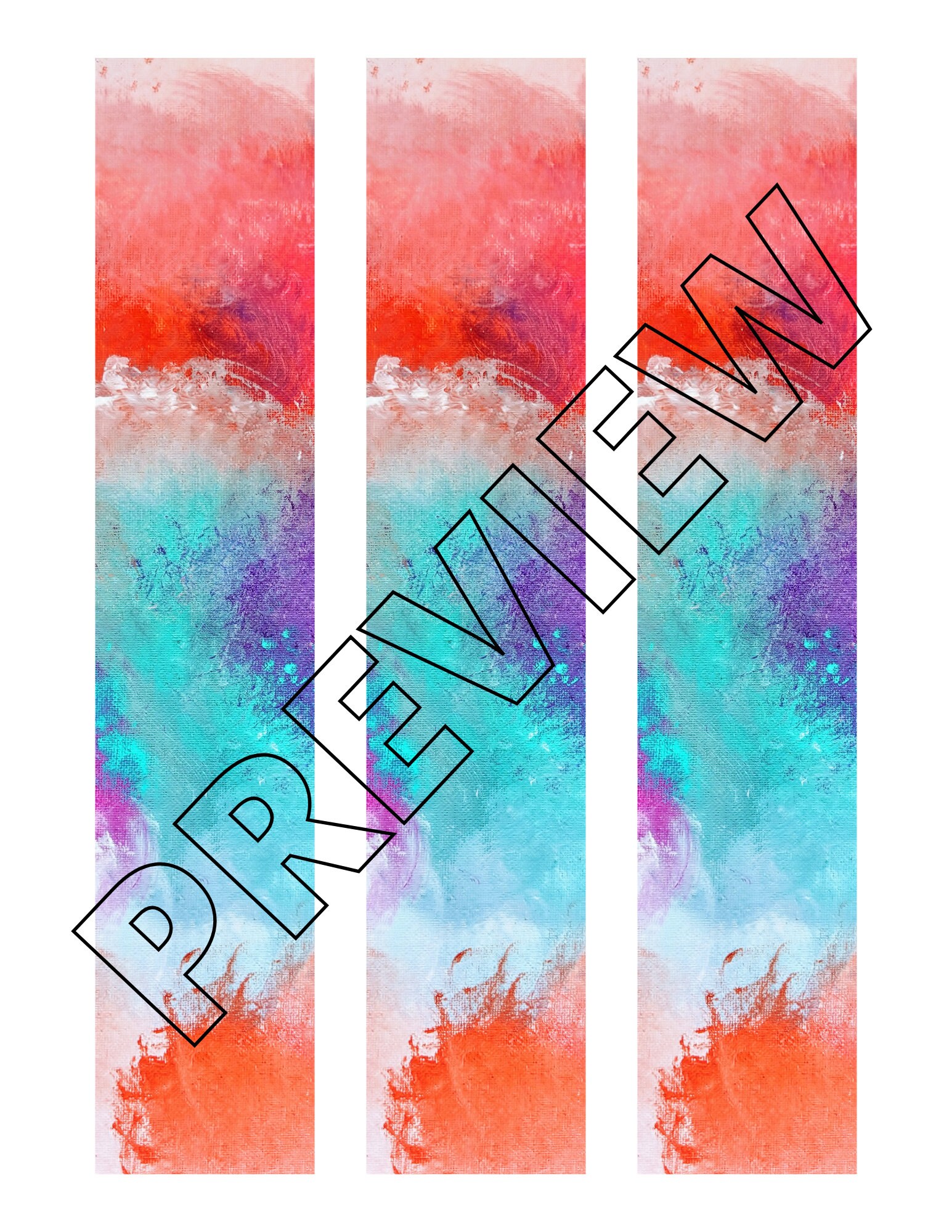 Watercolor Bulletin Board Border Printable Easy Classroom - Etsy